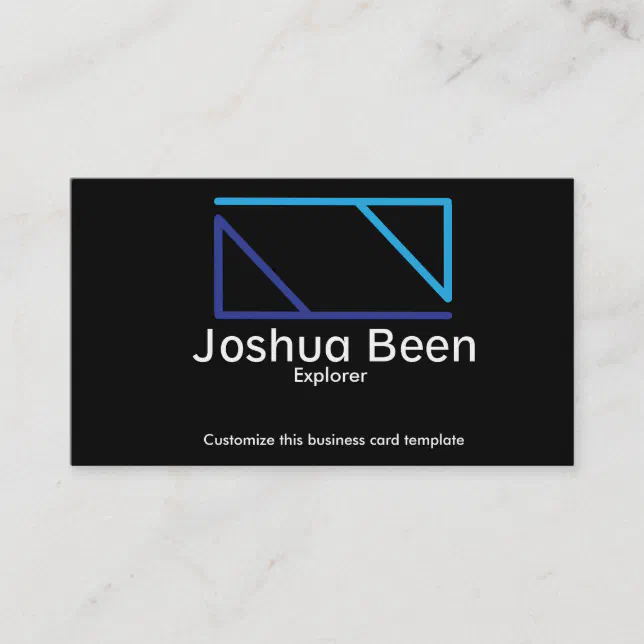 Plain Logo Template Business Card | Zazzle
