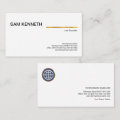Plain Minimalist Simple Gold Line Founder CEO Business Card | Zazzle