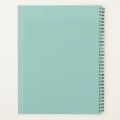Plain Mint Green Personalized Planner | Zazzle