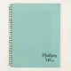 Plain Mint Green Personalized Planner | Zazzle