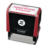Plain "Payment Received & Processed" Rubber Stamp | Zazzle