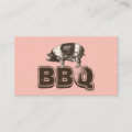 Plain Pink BBQ Pork Business Card | Zazzle