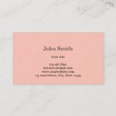 Plain Pink BBQ Pork Business Card | Zazzle