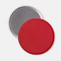 Plain Red Color Magnet | Zazzle
