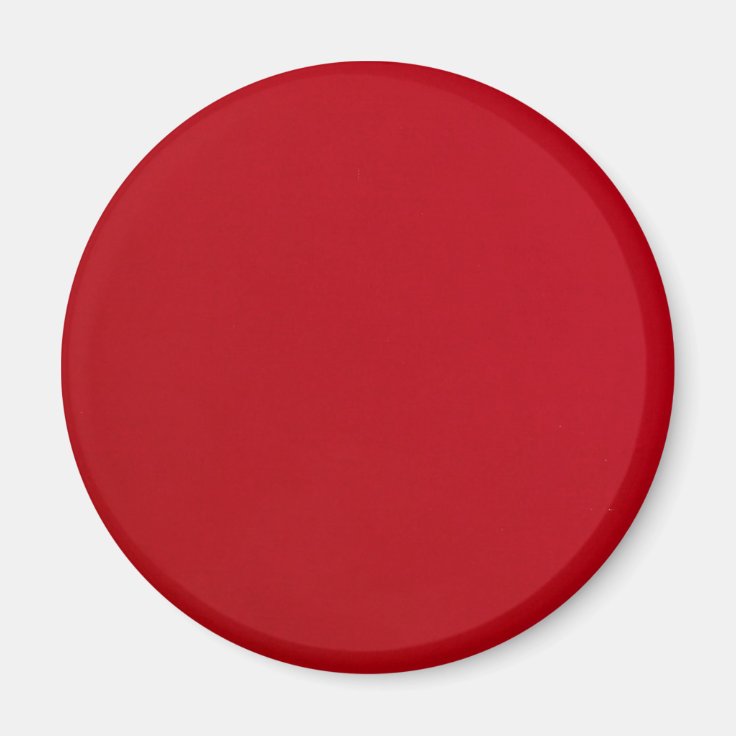 Plain Red Color Magnet | Zazzle