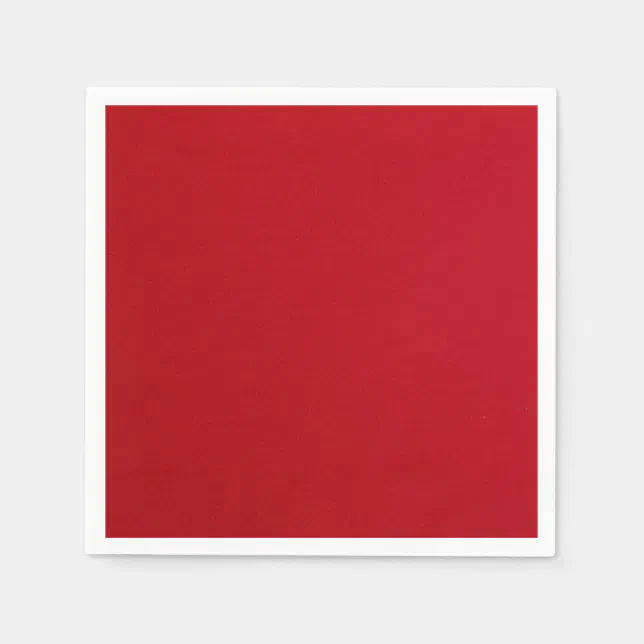 Plain Red Color Napkins | Zazzle