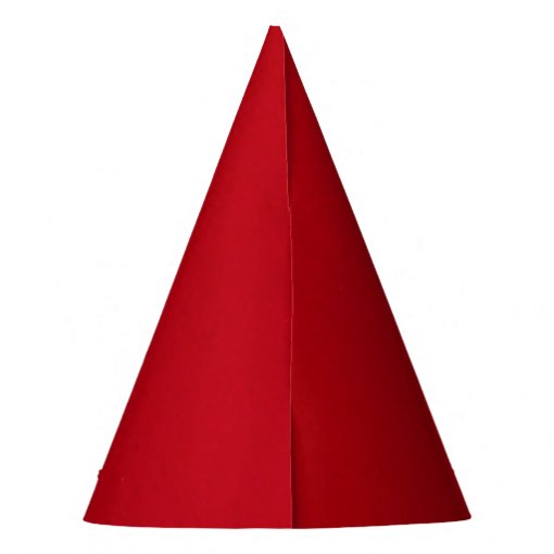Plain Red Color Party Hat | Zazzle