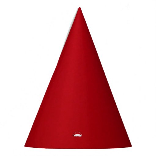 Plain Red Color Party Hat | Zazzle