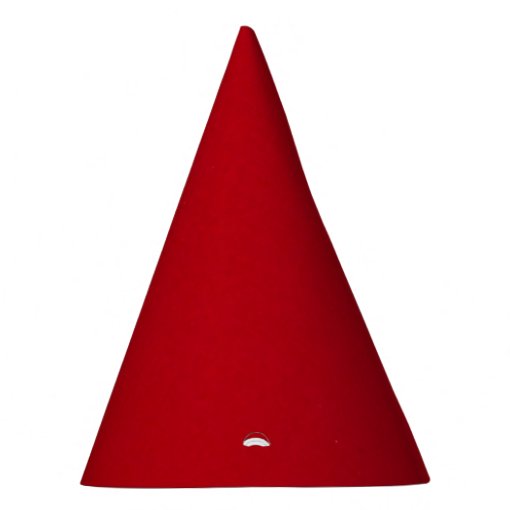 Plain Red Color Party Hat | Zazzle