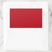 Plain Red Color Rectangular Sticker | Zazzle