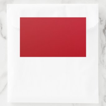 Plain Red Color Rectangular Sticker | Zazzle