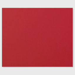 Plain Red Color Wrapping Paper | Zazzle