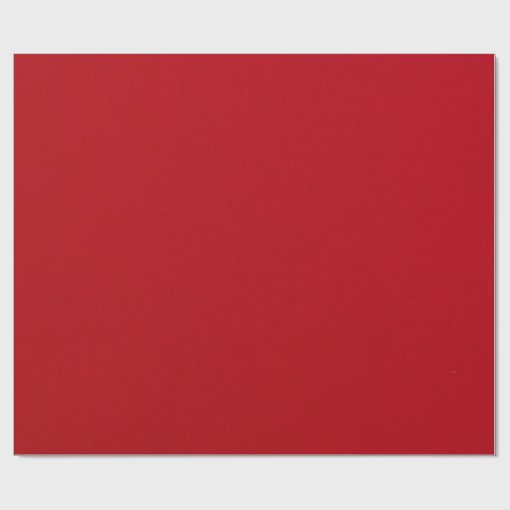 Plain Red Color Wrapping Paper | Zazzle