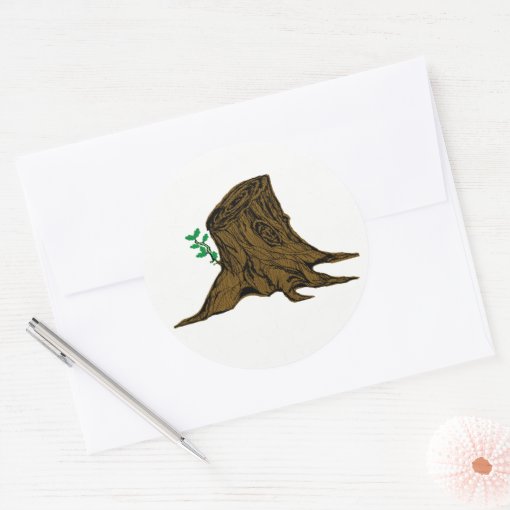 Plain Root of Jesse Tree Sticker | Zazzle