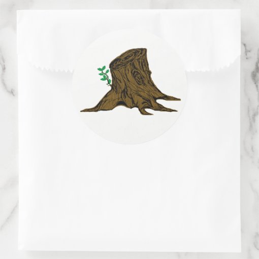 Plain Root of Jesse Tree Sticker | Zazzle
