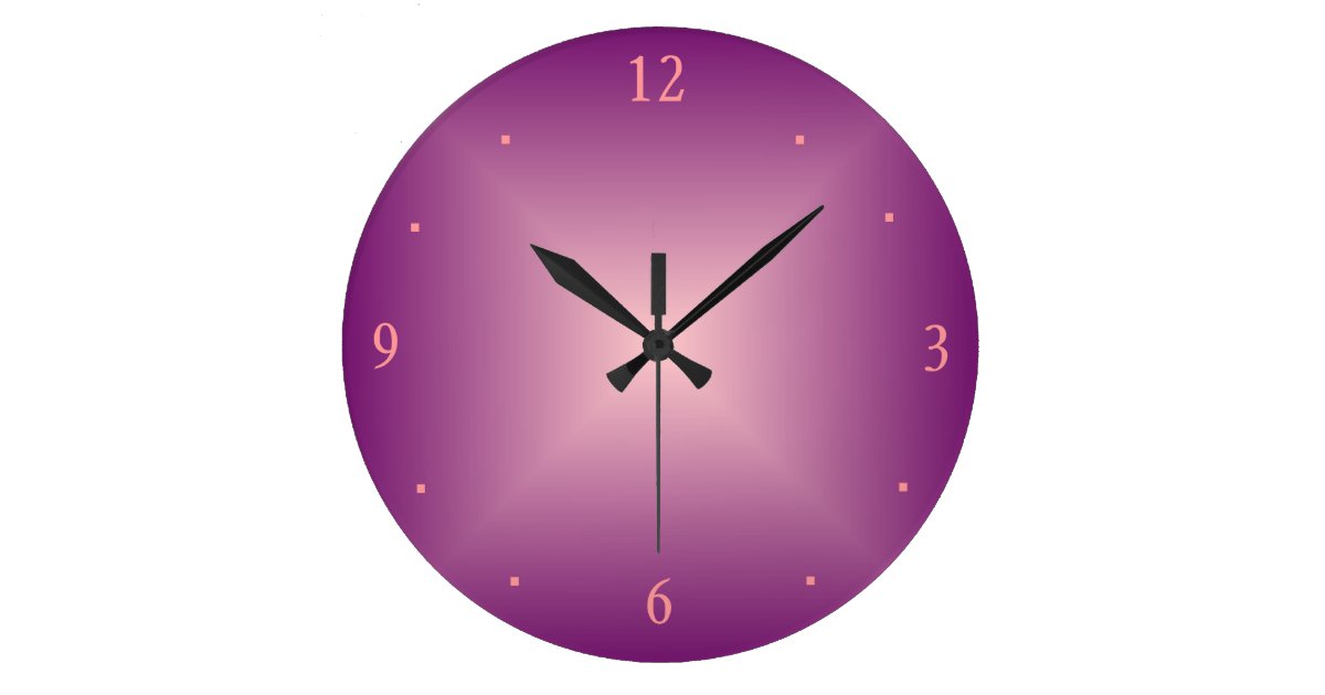 Plain Rose Pink >Wall Clock | Zazzle.com