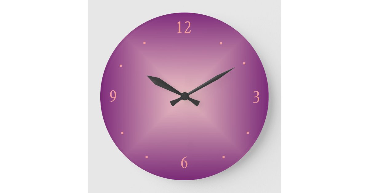 Plain Rose Pink >Wall Clock | Zazzle