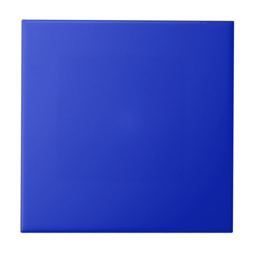 Plain Royal Blue Ceramic Tile | Zazzle