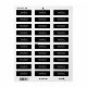 Plain simple black background white text custom label | Zazzle