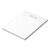 Plain Simple Modern Minimalist Notepad | Zazzle