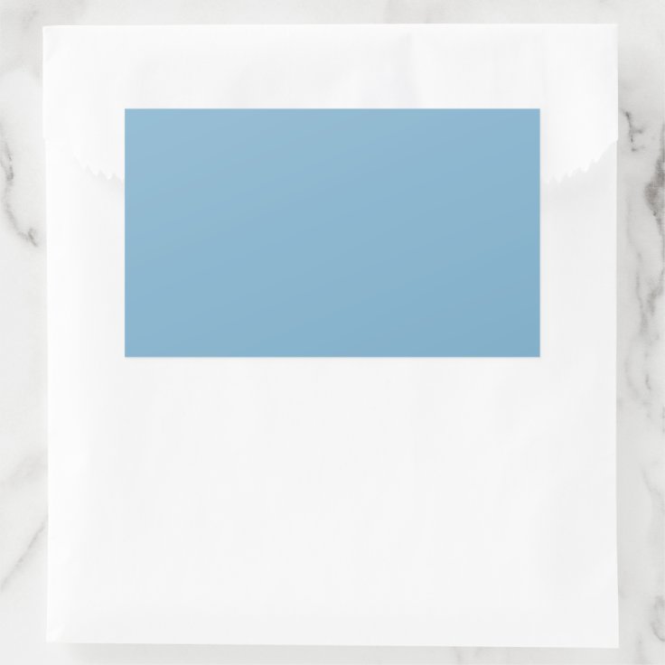 Plain solid pastel dusty blue rectangular sticker | Zazzle