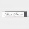 Plain Text Personalized Minimal Create Your Own Desk Name Plate | Zazzle