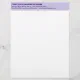 Plain Texts on Monochrome Purple Heading of Letterhead | Zazzle