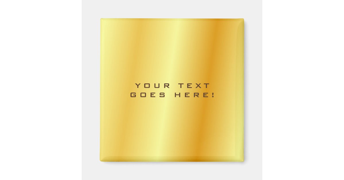 Plain Unique Special Gold Color Background Magnet | Zazzle