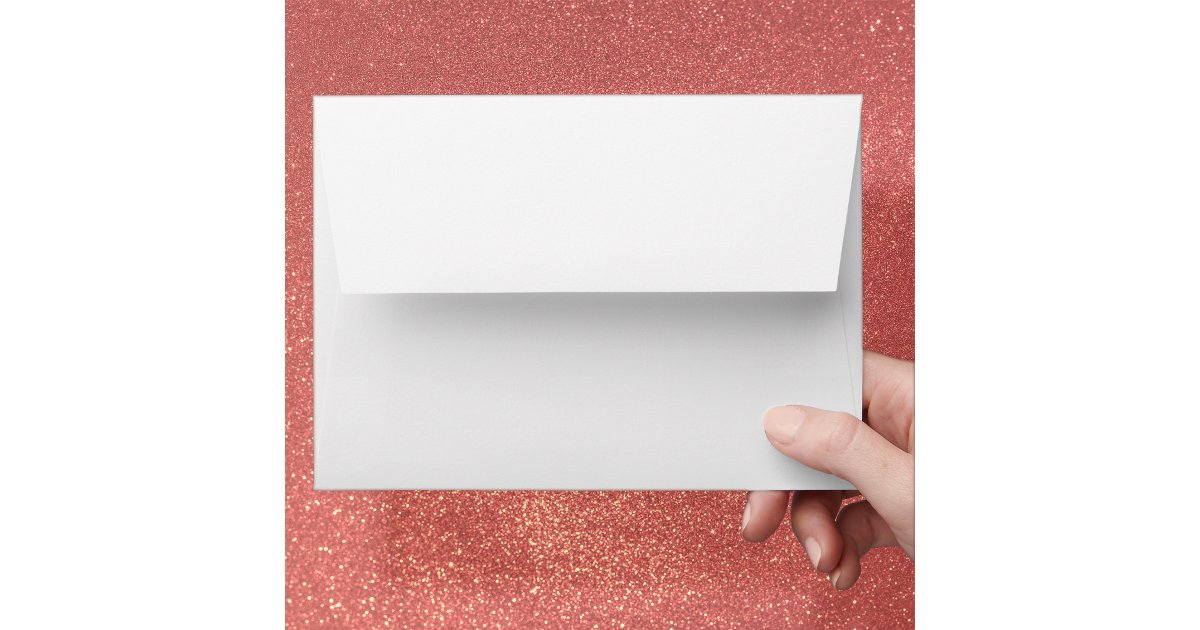 Plain White A7 Note Card Blank Birthday Card Envelope | Zazzle