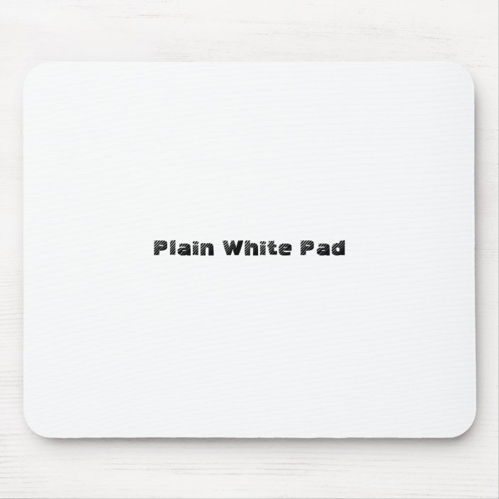 Plain White Pad Mouse Pad | Zazzle.com