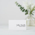 Plain White Petroleum Engineer Business Card | Zazzle