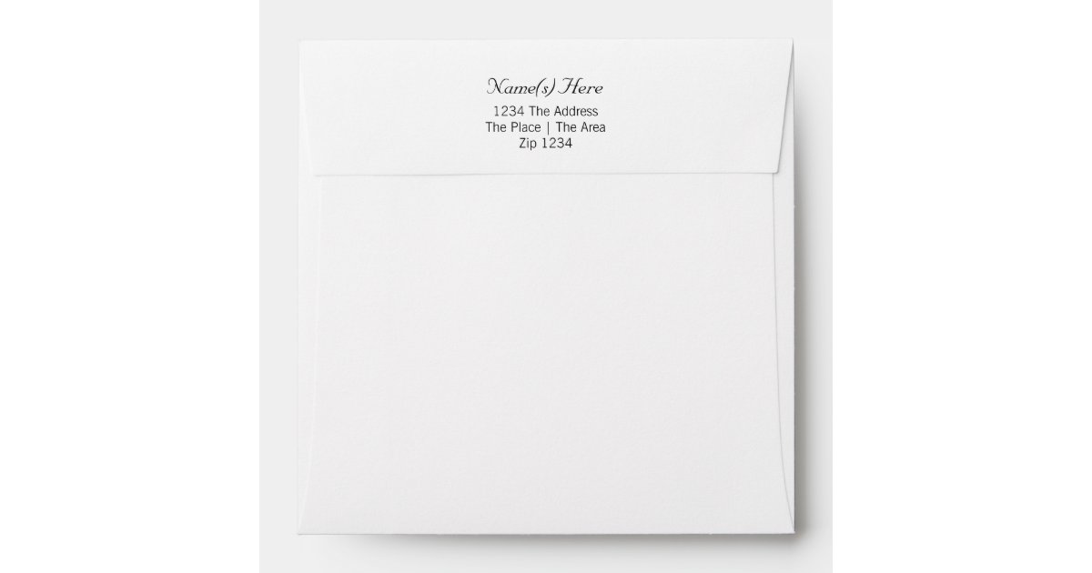 Plain With Return Address Envelope | Zazzle