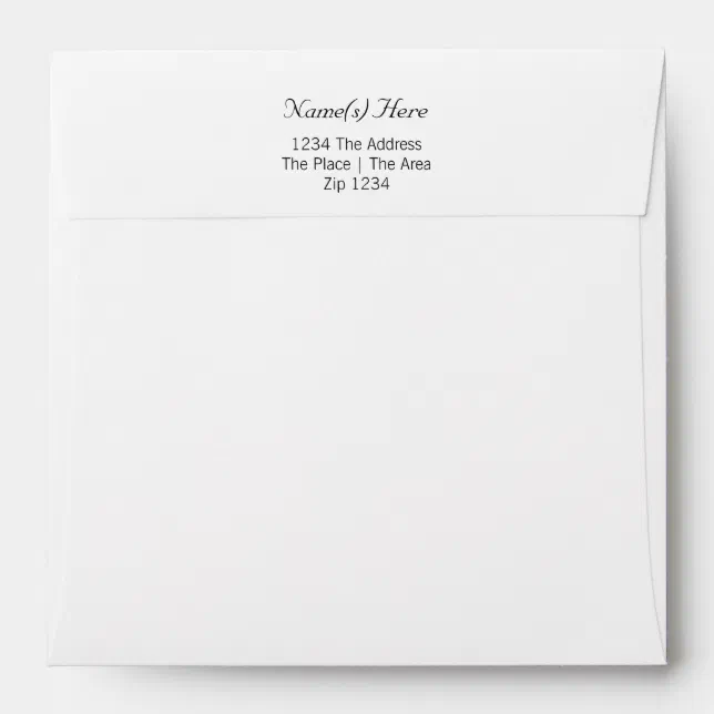 Plain With Return Address Envelope | Zazzle