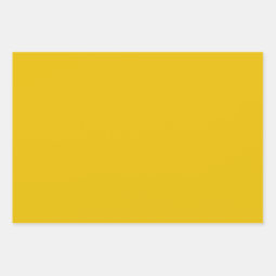 Plain Yellow Wrapping Paper Sheets | Zazzle