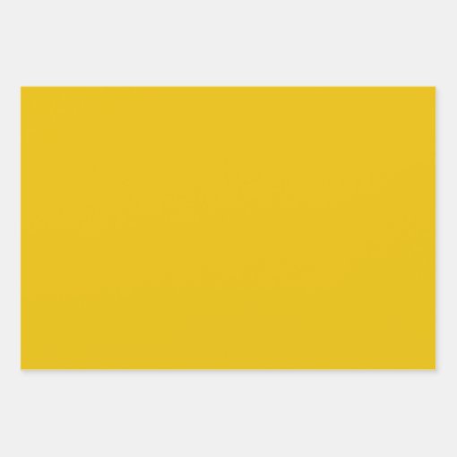 Plain Yellow Wrapping Paper Sheets | Zazzle