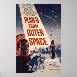 Plan 9 From Outer Space Vintage Movie Poster | Zazzle