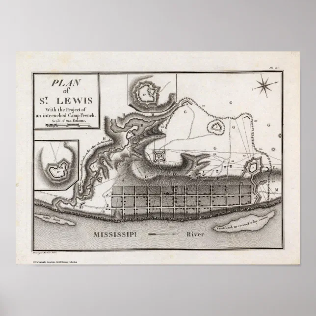 Plan of St Lewis Poster | Zazzle