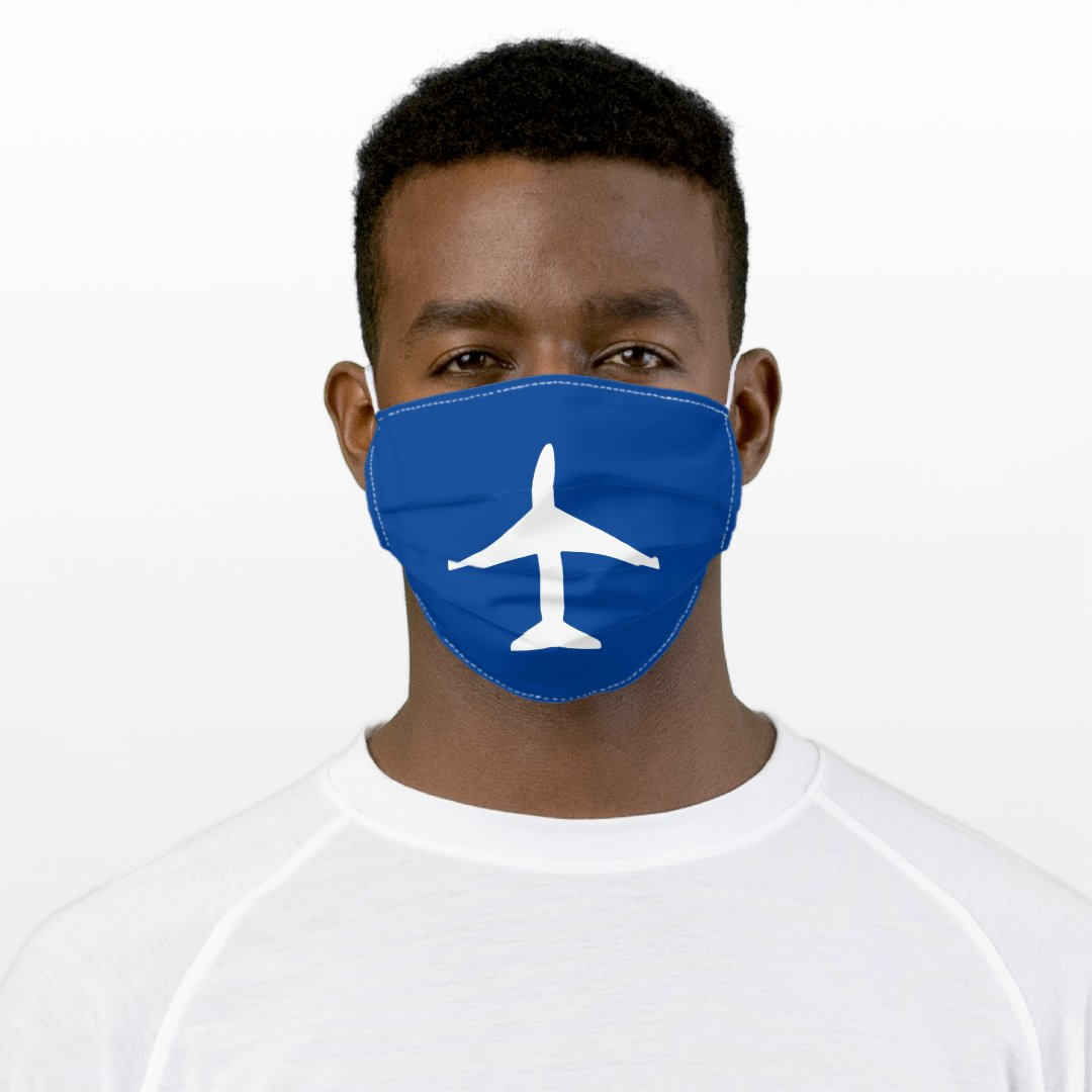 Plane Flying Pilot Aviation Sky Face Mask | Zazzle