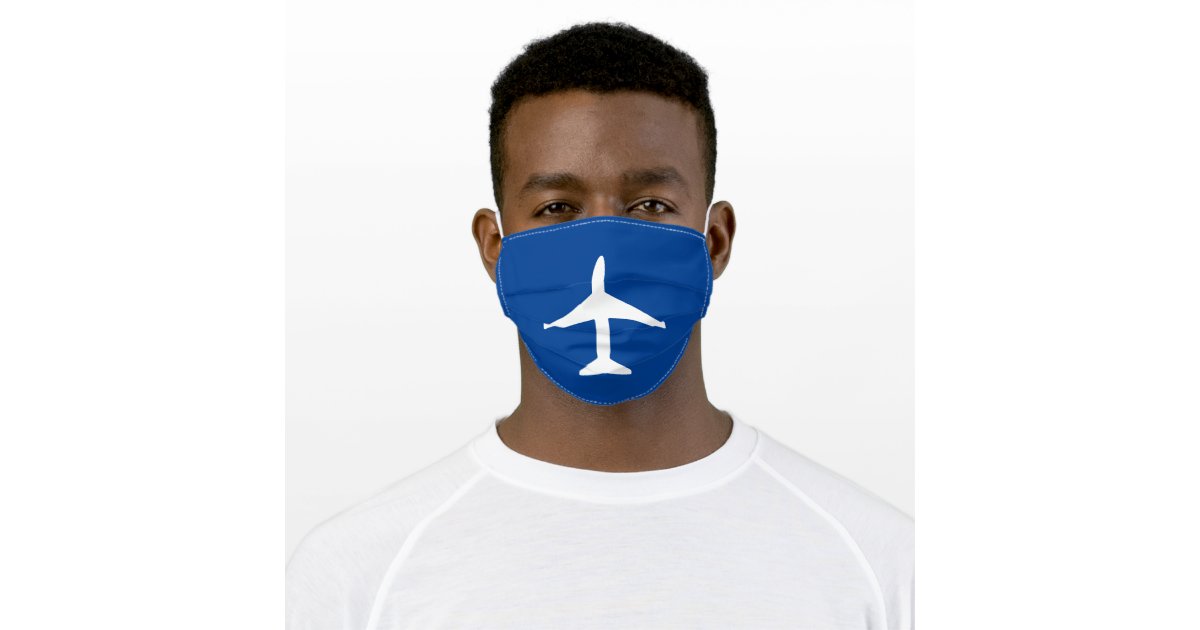 Plane Flying Pilot Aviation Sky Face Mask | Zazzle