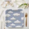 Plane Party Plates | Cloud Party Plates | Zazzle