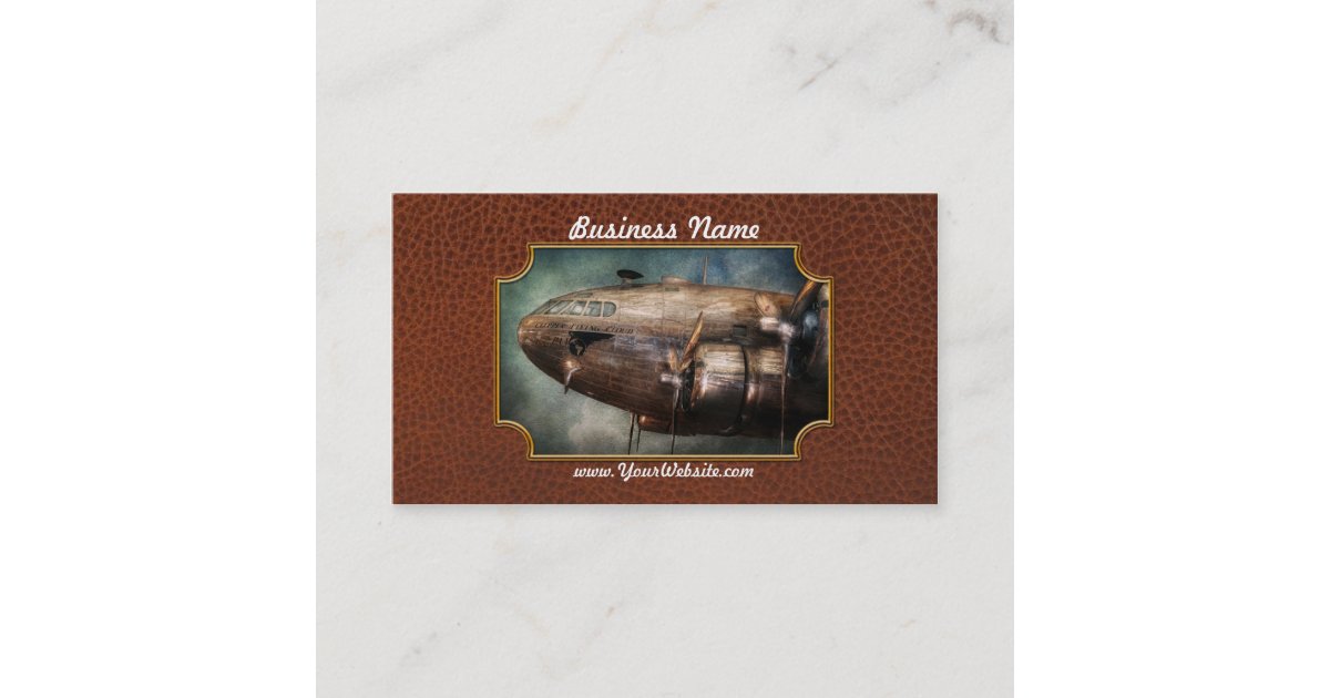 Plane - Pilot - The flying cloud Business Card | Zazzle