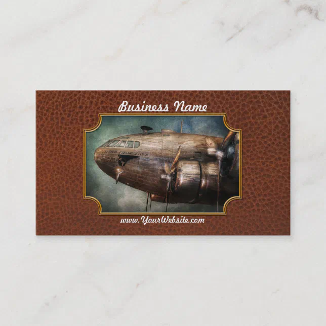 Plane - Pilot - The flying cloud Business Card | Zazzle