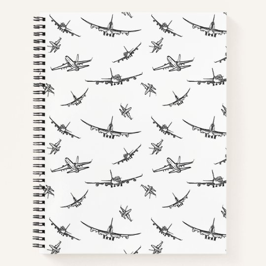 Plane Sketches // Notebook | Zazzle.com