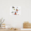 Planes Flying Aviation Art Poster | Zazzle