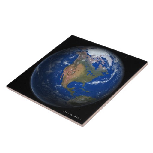 Planet Earth 3 Tile | Zazzle