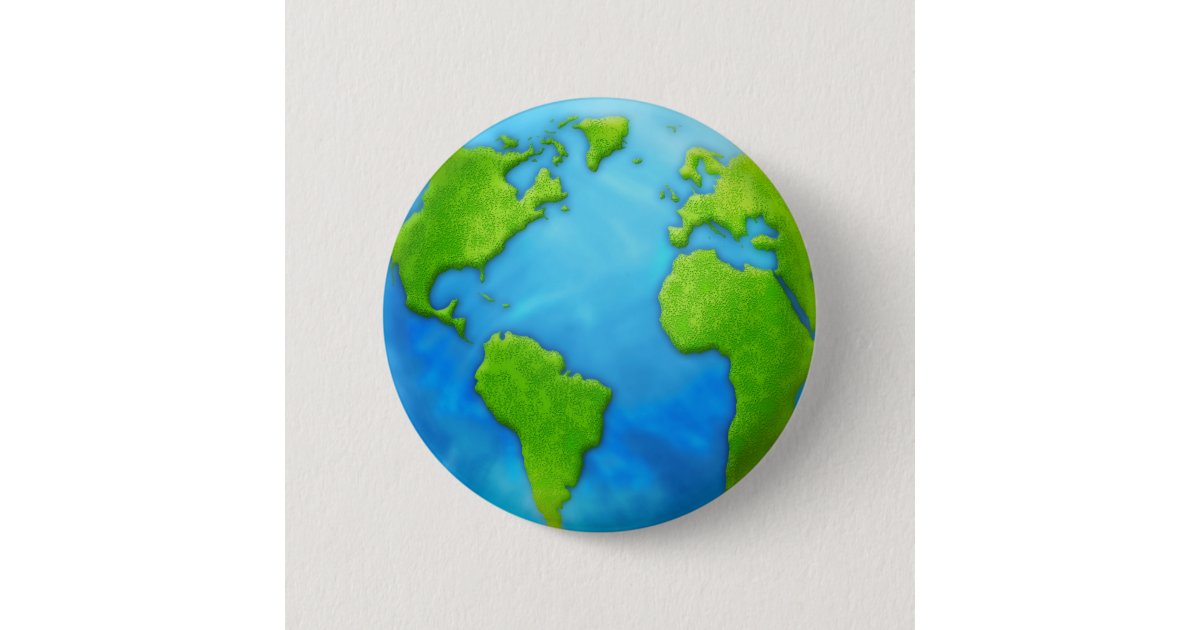 Planet Earth Badge Button | Zazzle