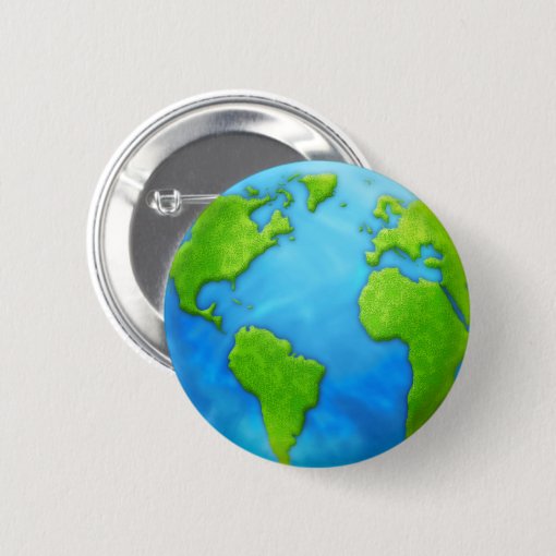 Planet Earth Badge Button | Zazzle