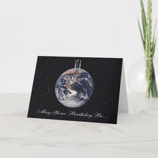 Planet Earth Birthday Card | Zazzle.com