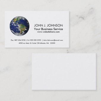 Planet Earth | Business Card | Zazzle