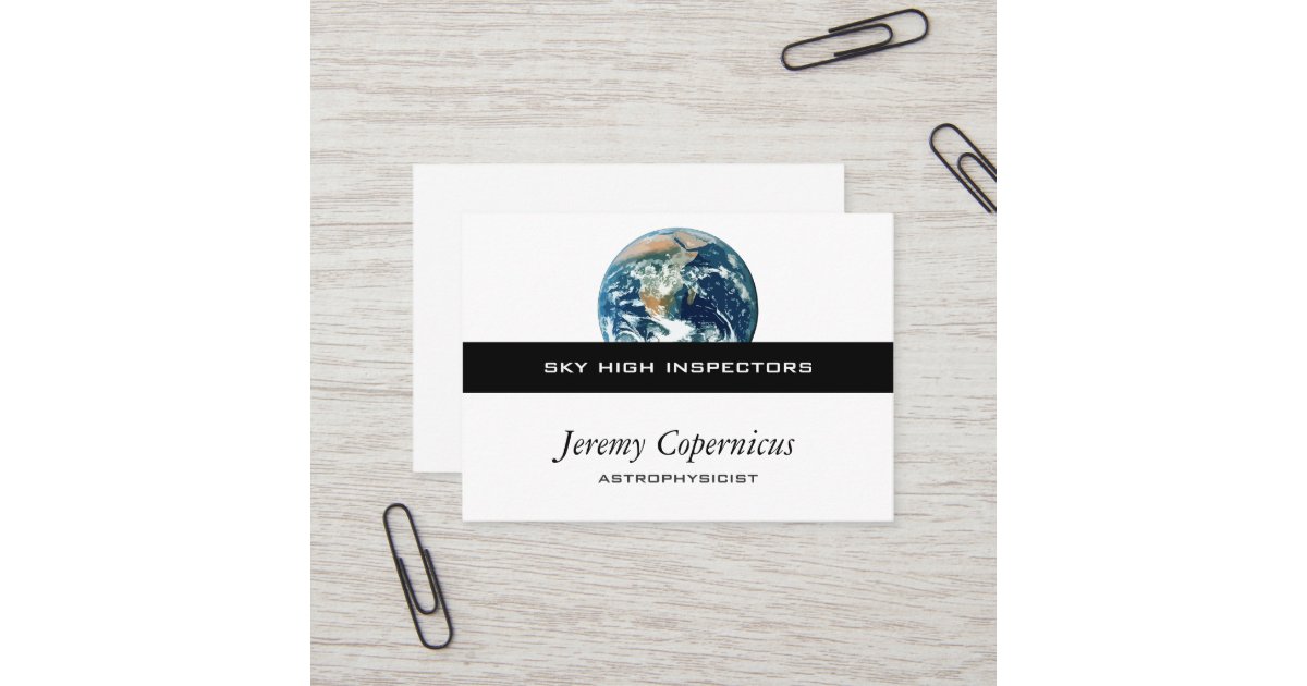 Planet Earth Business Card | Zazzle